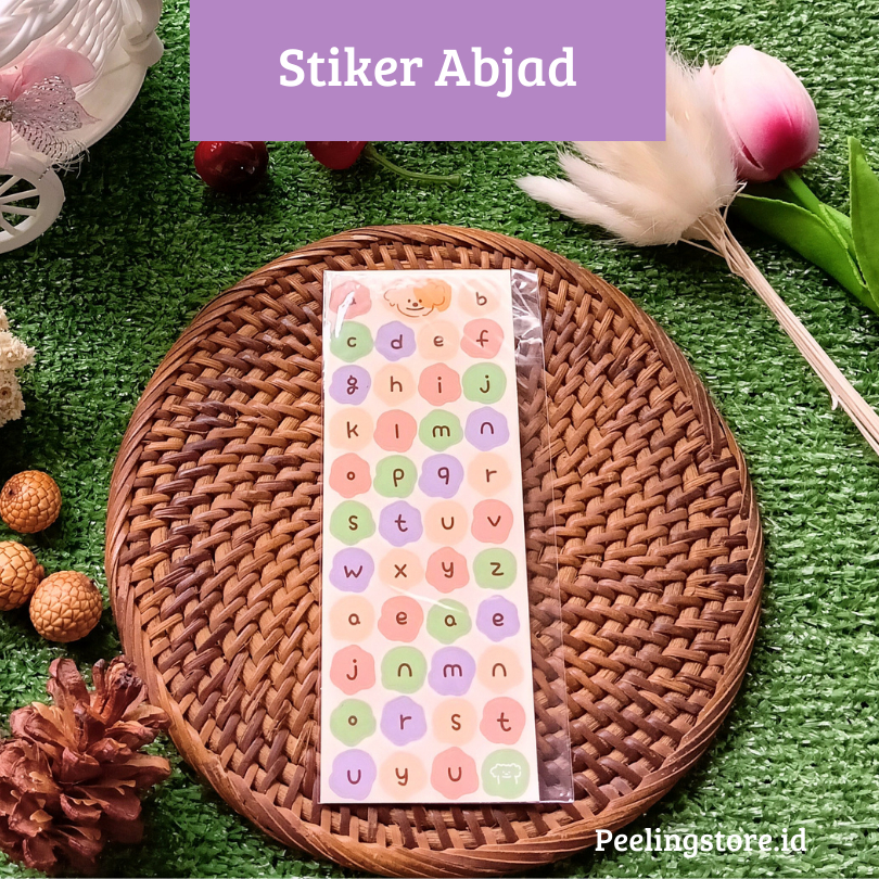 Jual STIKER HURUF 1PCS CUTE ALPHABET STICKER SET DECO DIY PLANNER ...