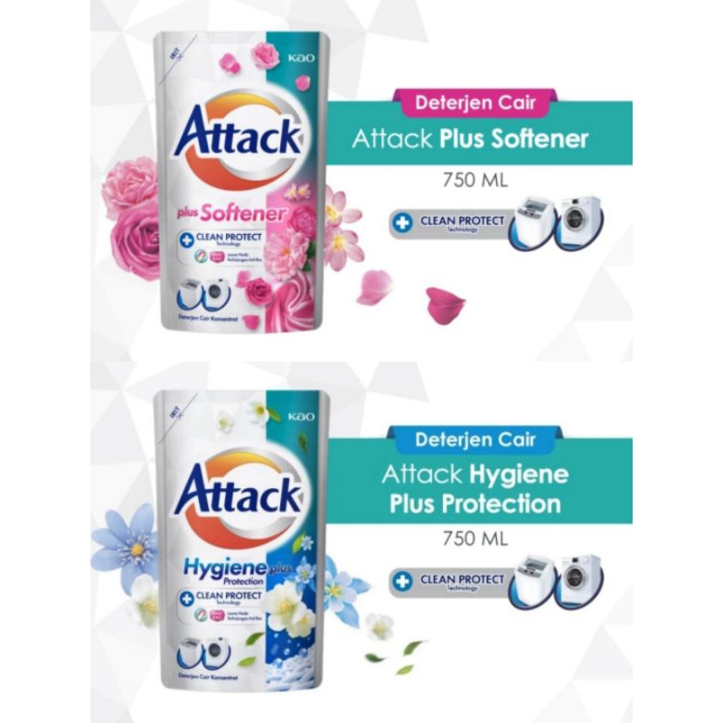 Jual Attack Detergent Cair 750 ml | Shopee Indonesia