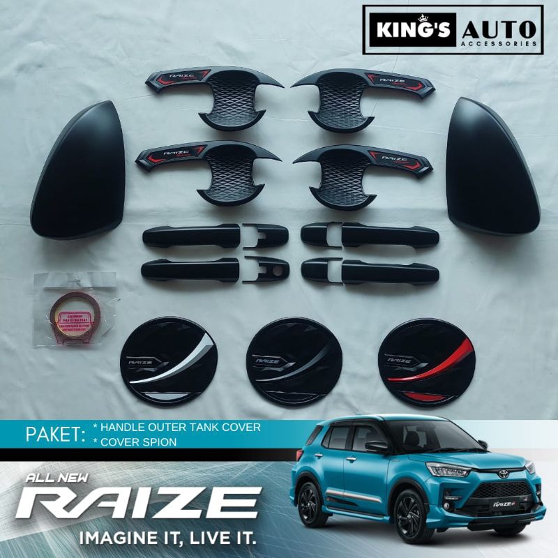 Jual King's - Handle Outer Pintu Tank Cover Cover Spion Toyota Raize ...