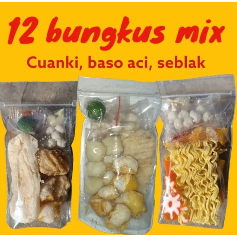 Jual Paket mix 12bungkus baso aci, cuanki, seblak paket hemat | Shopee ... Jual Paket mix 12bungkus baso aci, cuanki, seblak paket hemat | Shopee ...