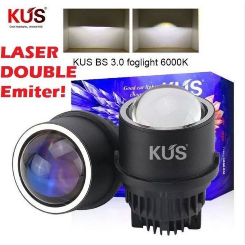 Jual Lampu BILED FOGLAMP KUS LASER 3 INCH bi led foglamp fog light ...