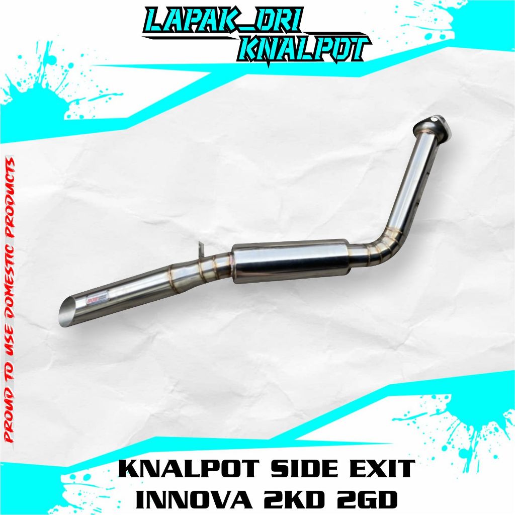 Jual Side exit exhaust / knalpot fortuner innova vrz,vnt,2kd,2gd,1gd ...