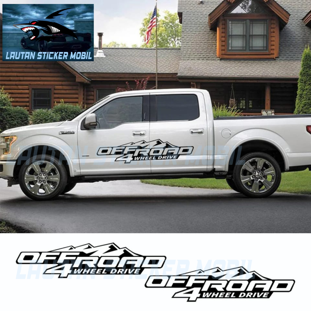 Jual sticker mobil offroad cutting sticker mobil 4x4 offroad keren ...