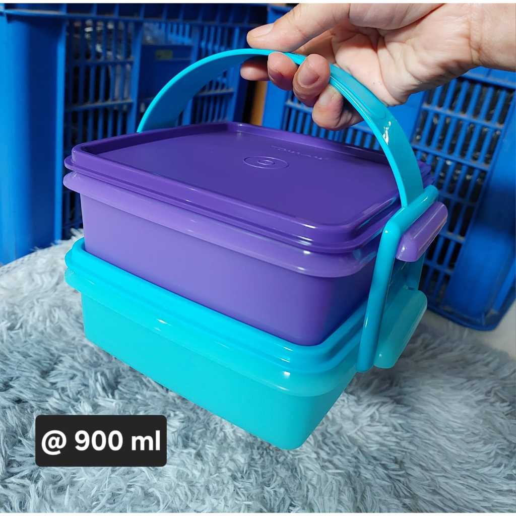 Jual TUPPERWARE Rantang Small Carry All Set Ungu Biru | Shopee Indonesia