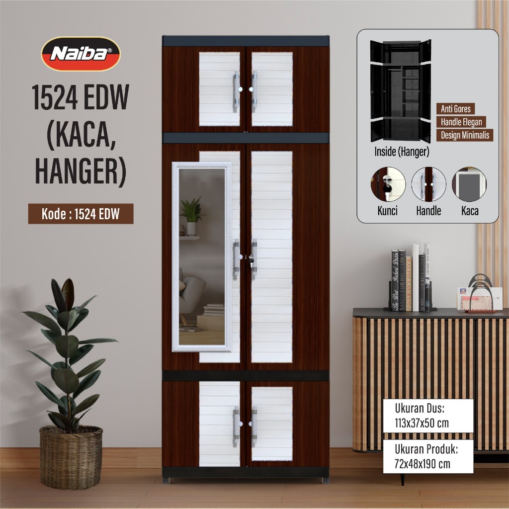 Jual NAIBA - MSC NAIBA FIT GANTUNG JUMBO EBONY JNE | Shopee Indonesia