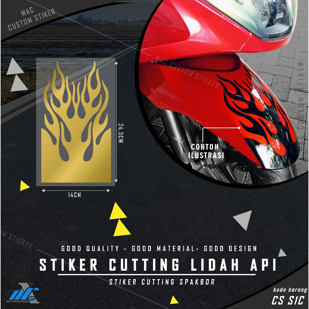 Jual STIKER SPAKBOR STICKER TRIBAL API - STIKER SPAKBOR LIDAH API ...