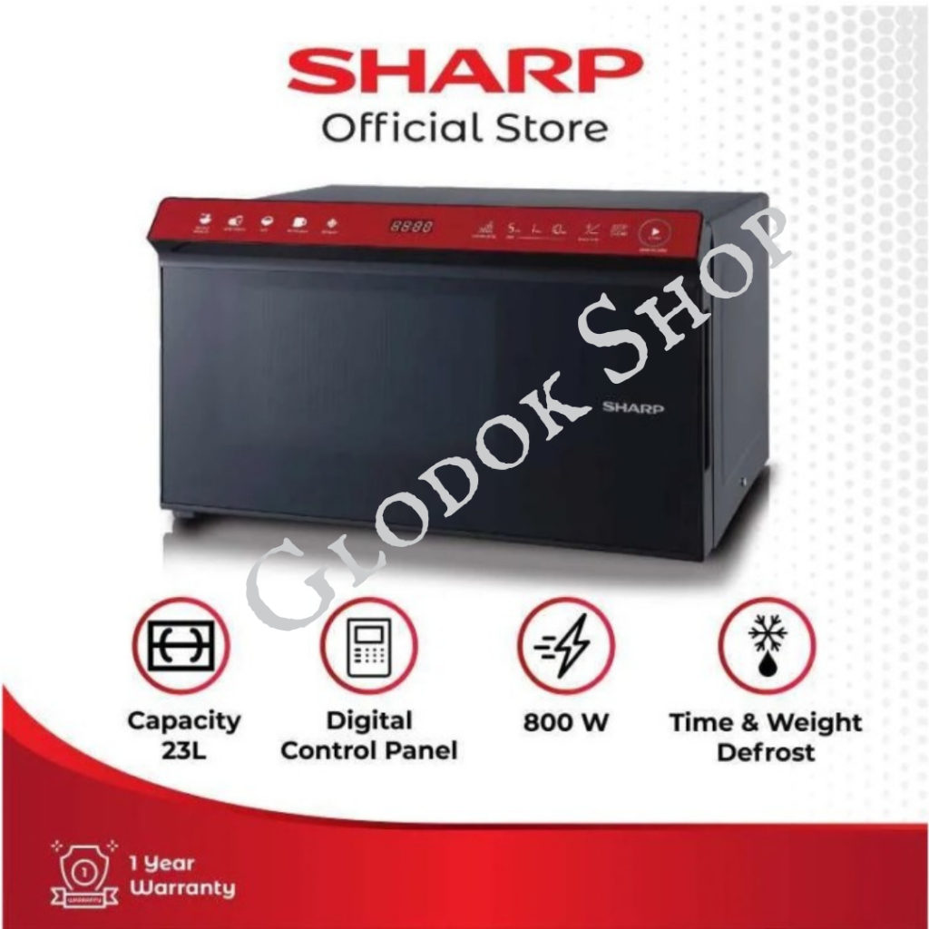 Jual SHARP Microwave Oven Digital 23 Liter R-323DA-RT - 100% ORI BATAM ...