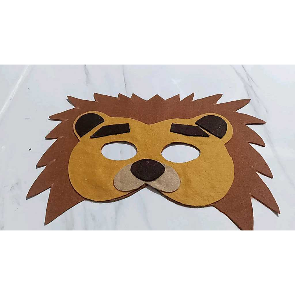 Jual Topeng Hewan Liar Singa Lion Topeng Bahan Flanel Premium Topeng ...