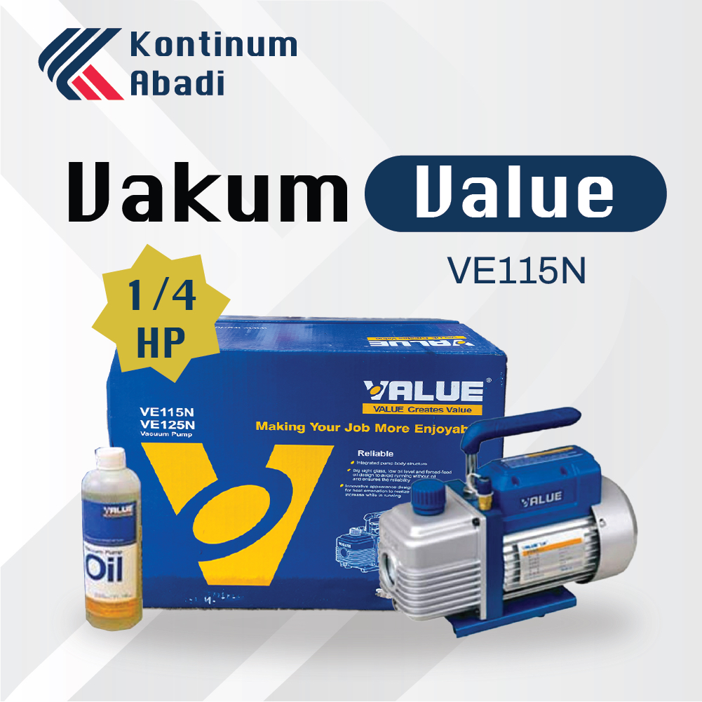 Jual POMPA VAKUM VACUUM AC / KULKAS - VALUE 1/4 HP VE115N | Shopee ...