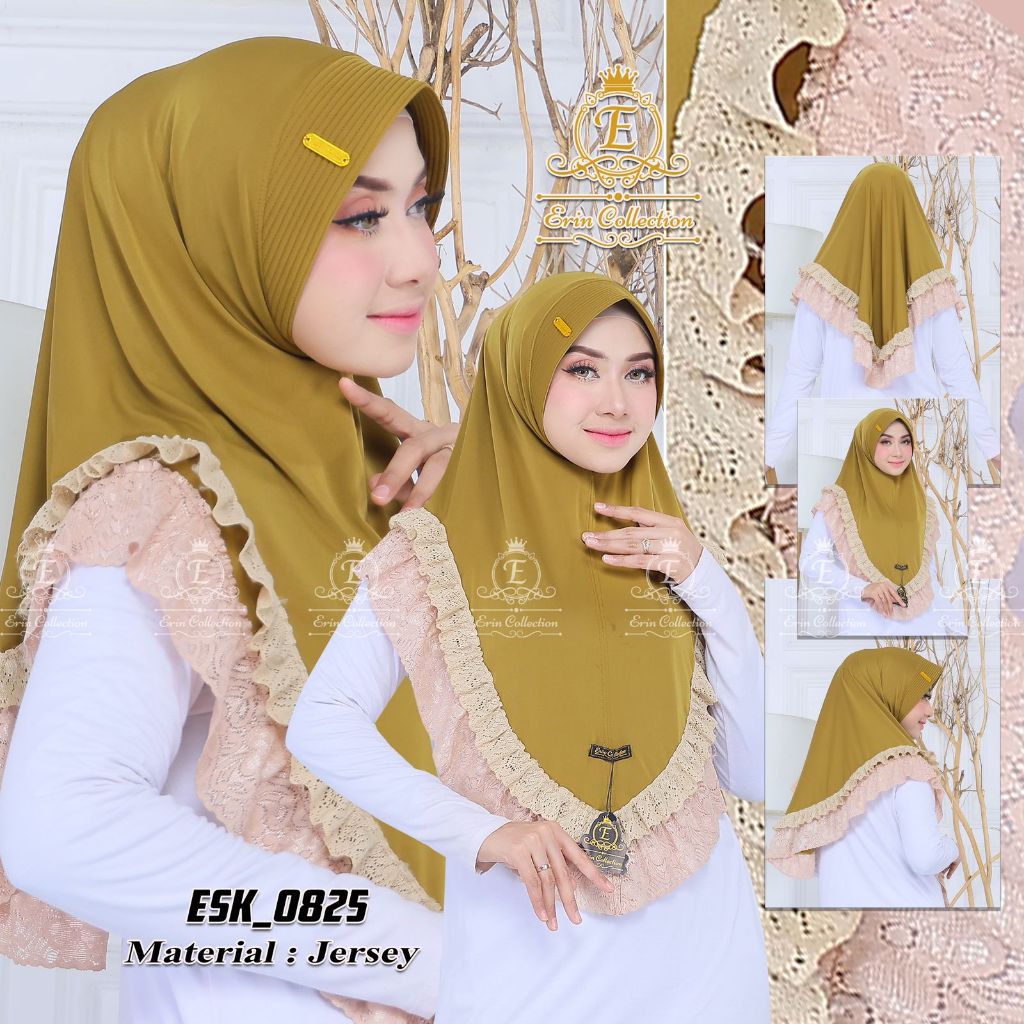 Jual JILBAB INSTAN RENDA SUSUN ESK_0825 | Shopee Indonesia