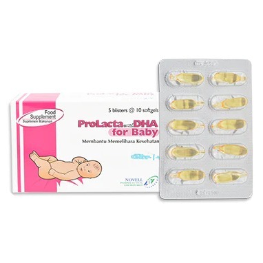 Jual PROLACTA DHA FOR BABY 10 KAPSUL MEMBANTU PERKEMBANGAN OTAK BAYI ...