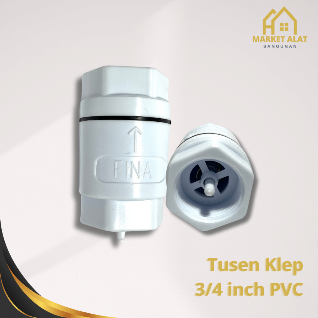 Jual Tusen Klep PVC 3/4” FINA / Tossen Klep 3/4 Inci FINA / Check Valve ...