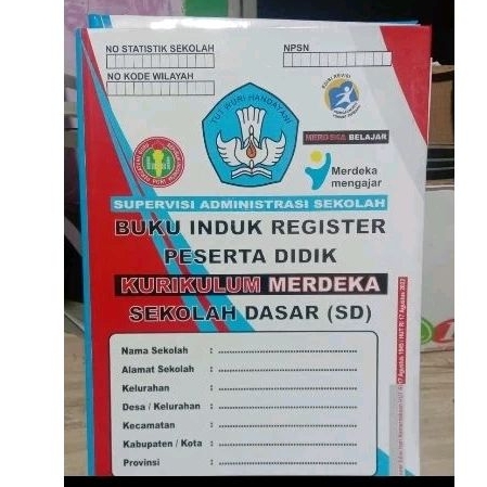 Jual BUKU INDUK REGISTER SISWA KURIKULUM MERDEKA / K13 ISI 50 SISWA PAUD, TK, SD, SMP, SMA ...