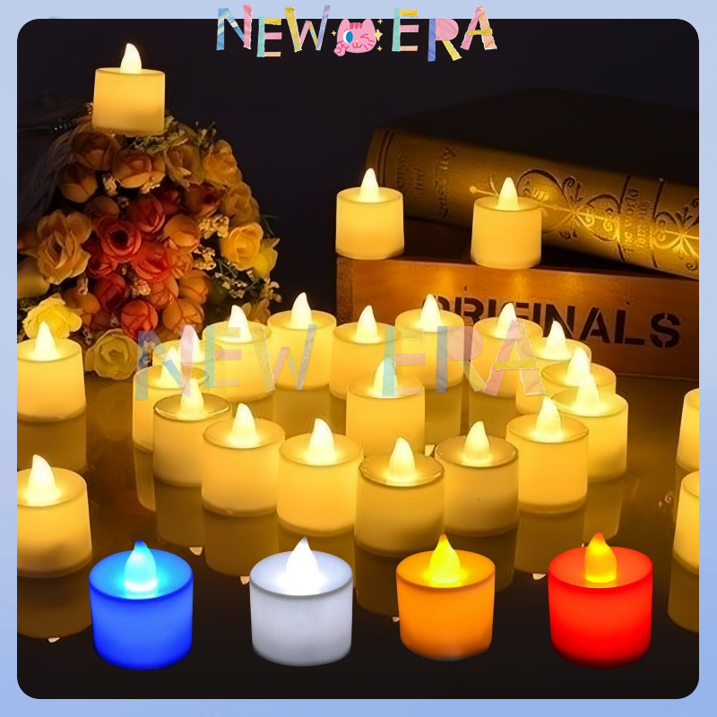 Jual NewEra Lampu Lilin LED Mini Warna Warni Lilin LED Elektrik Lampu ...