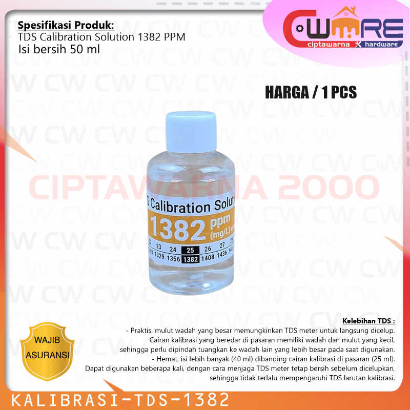 Jual Cairan Kalibrasi TDS Calibration Solution Larutan Kalibrasi TDS | Shopee Indonesia