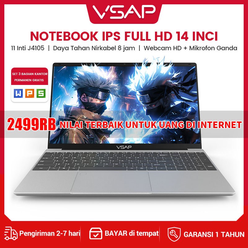 Jual Laptop VSAP 11 Core N4100/RAM 8GB SSD 256GB Hemat biaya/Asli baru/Garansi 3 tahun | Shopee ...