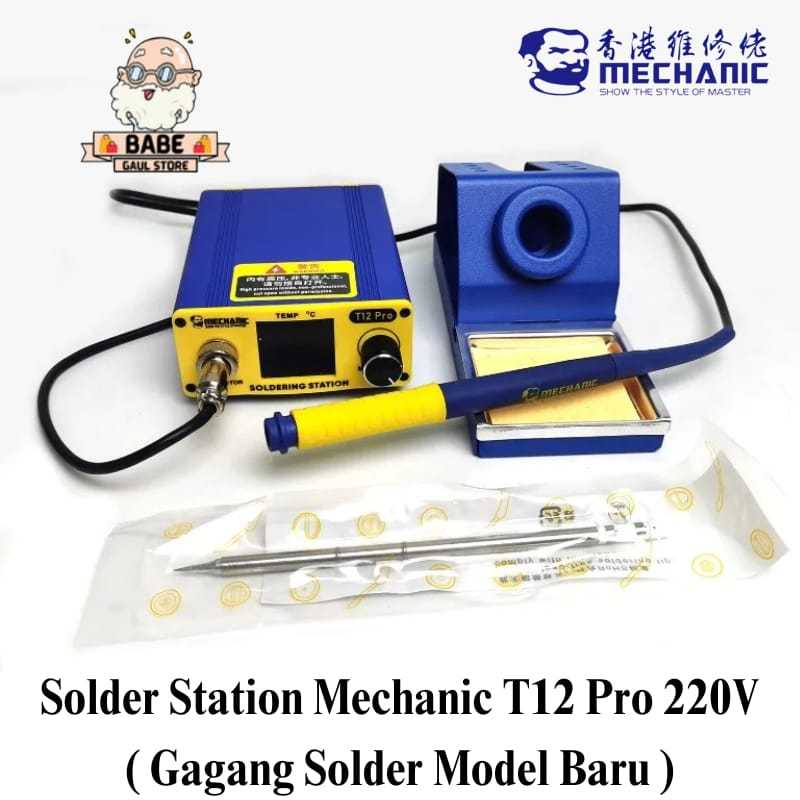 Jual SOLDER STATION MINI MECHANIC T12 PRO 220V SOLDERING IRON T12PRO ...