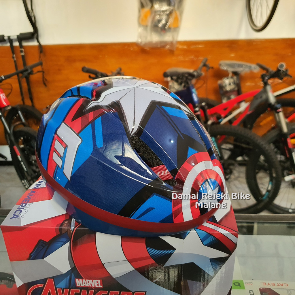 Jual Helm sepeda anak RMB karakter marvel dan disney | Shopee Indonesia