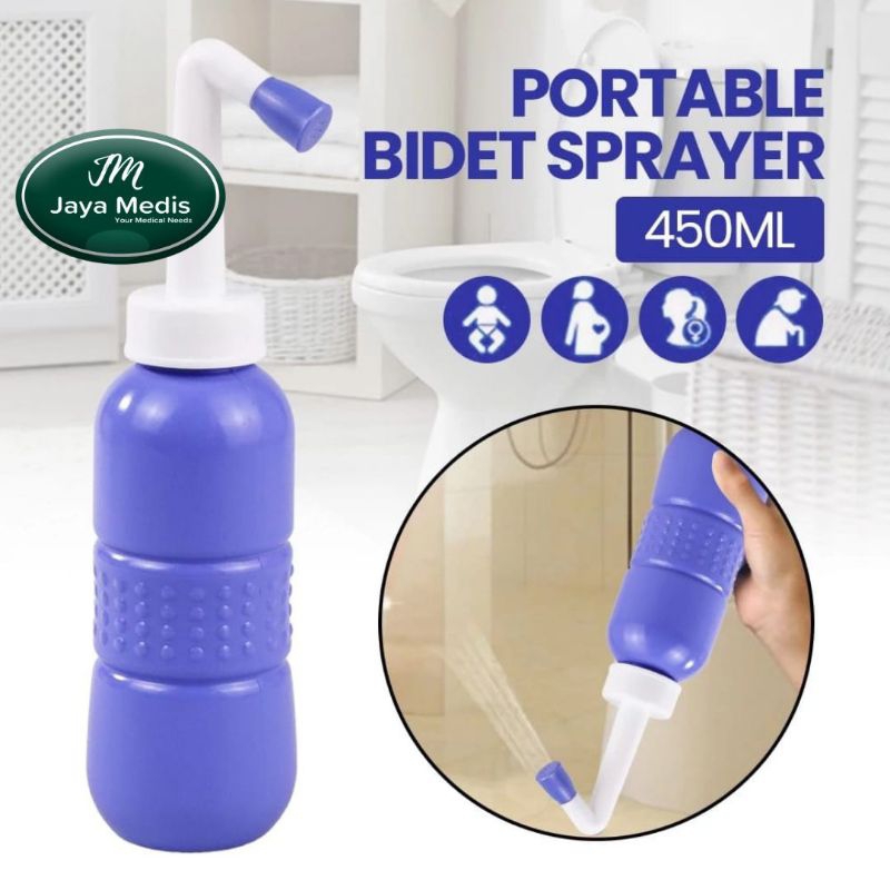 Jual BOTOL SEMPROTAN CEBOK TOILET PORTABLE BIDET SPRAYER 450 ML ...