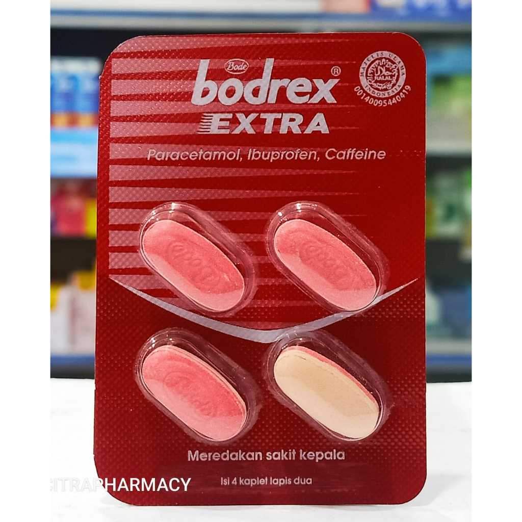 Jual Bodrex Extra 𝟏 𝐒𝐓𝐑𝐈𝐏 𝐈𝐒𝐈 𝟒 𝐊𝐀𝐏𝐋𝐄𝐓 - Meredakan Sakit Kepala ...