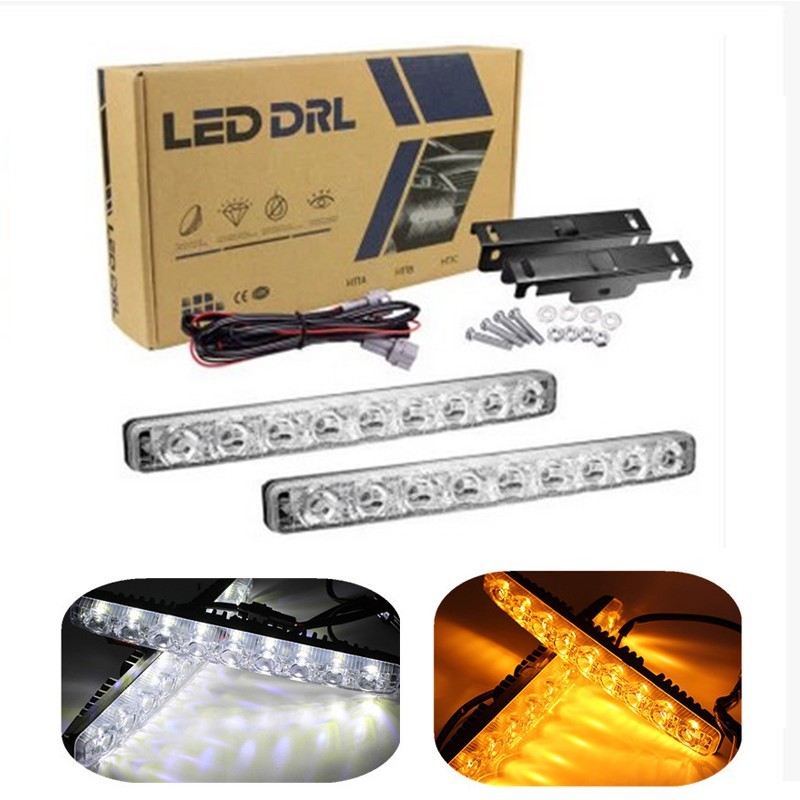 Jual Satu SET Lampu LED Siang Hari Mobil DRL dengan Lampu Sein Lampu ...