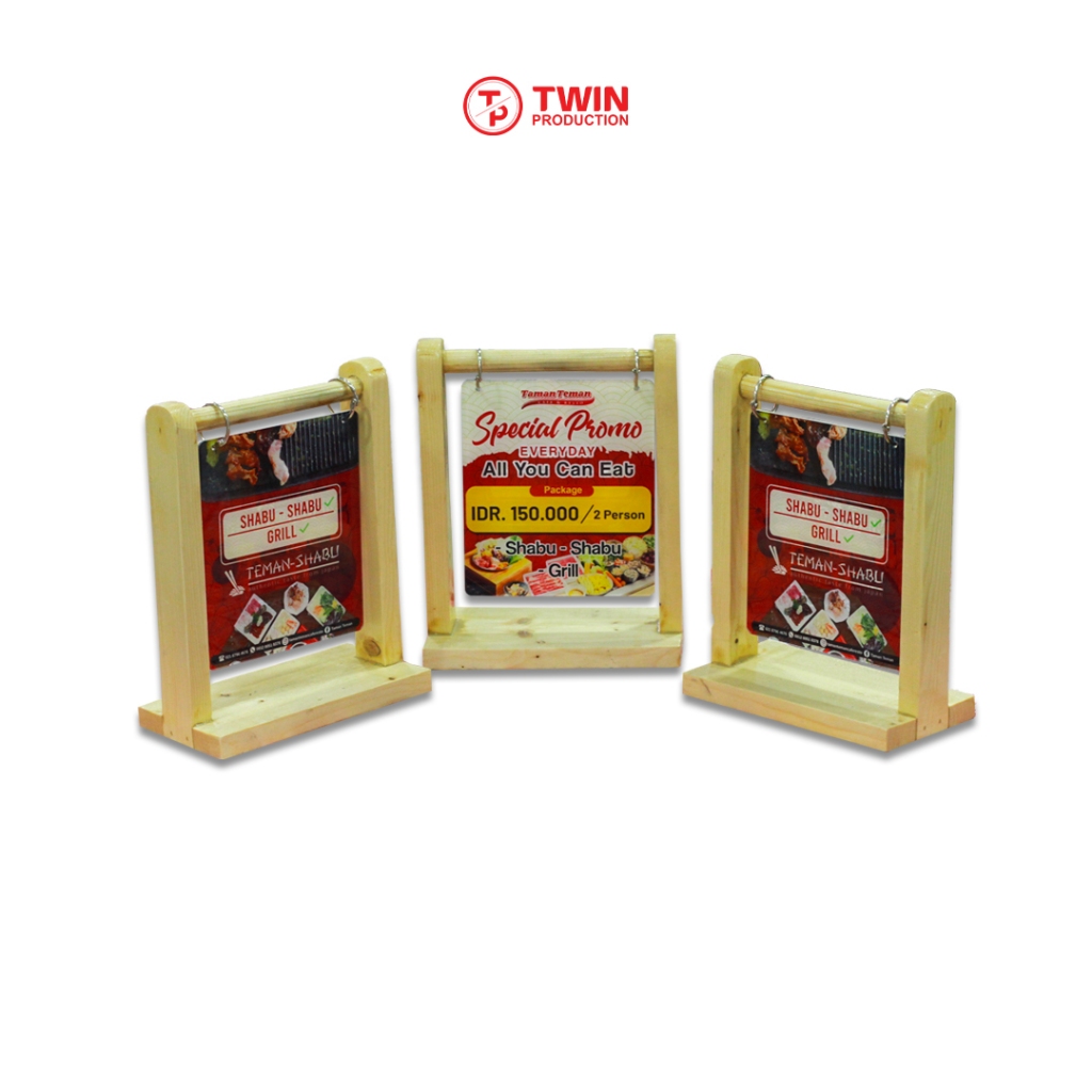 Jual STAND HOLDER MENU KAYU | Shopee Indonesia