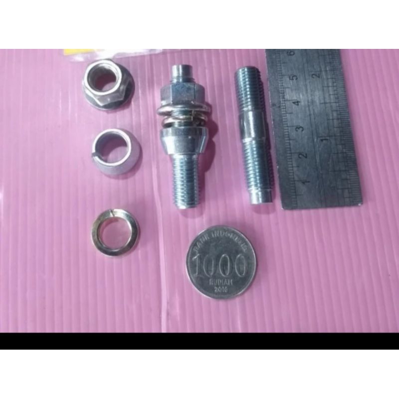 Jual baut as ukran 14mm M10 baut knalpot baut tanam ukuran 14 drat halus | Shopee Indonesia
