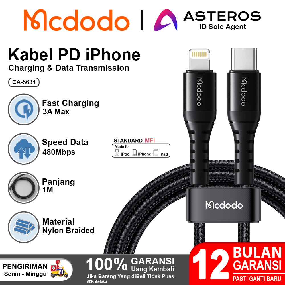 Jual MCDODO Kabel Data Type C to Lightning PD Fast Charging 18w 20w 36w Max CA-285 | Shopee ...