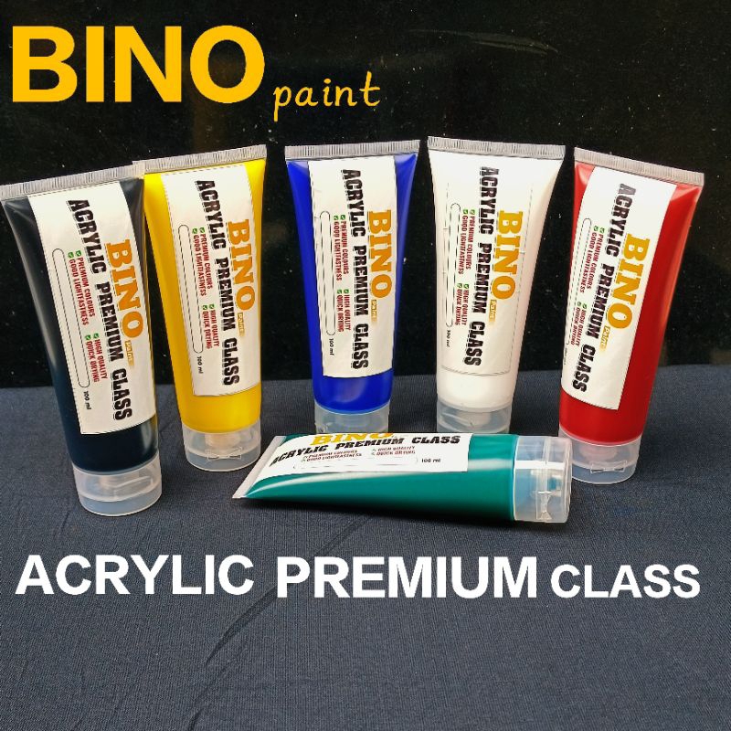 Jual Bino Paint Acrylic Premium Class 100ml / Cat Akrilik Bino Kelas ...