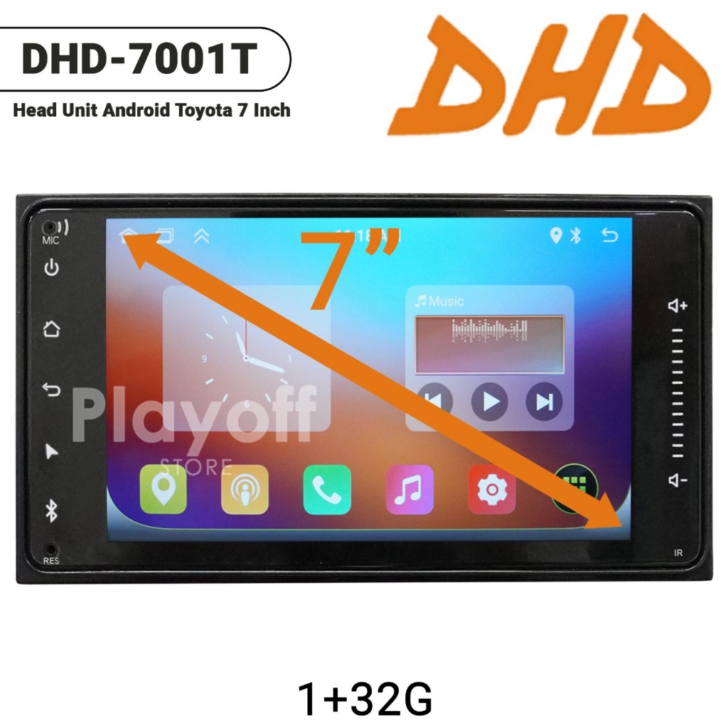 Jual Head Unit ANDROID 7 Inch (Plug and Play Ukuran dan Socket TOYOTA ...