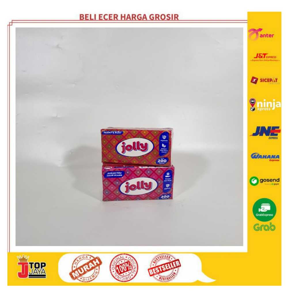 Jual Tissue Tisu Jolly 200 sheets / Tissu jolly 200 sheet / 2 Ply ...