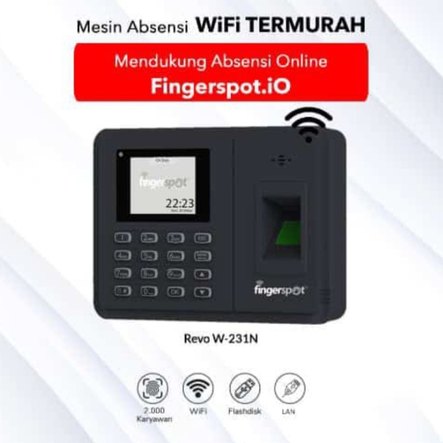 Jual Solution P208 Fingerprint Mesin Absen Absensi Sidik jari finger ...