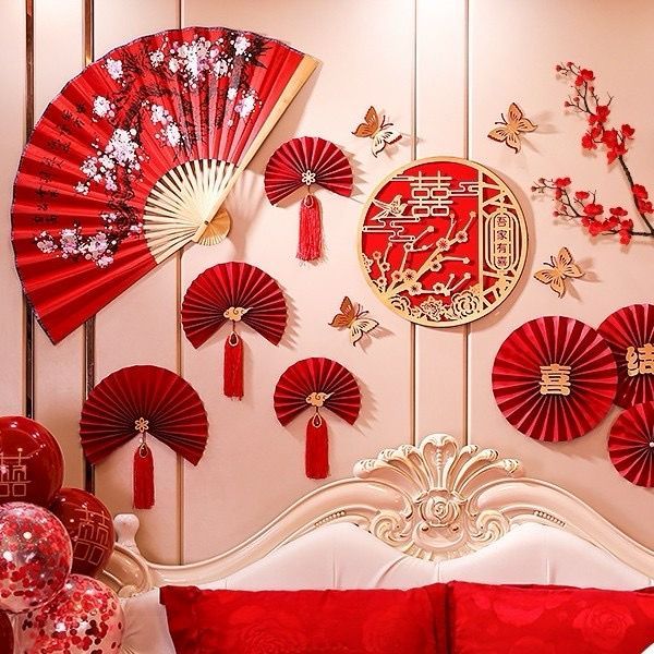 Jual DEKORASI KIPAS SUPER JUMBO IMLEK HIASAN PAJANGAN BACKDROP PINTU FU ...