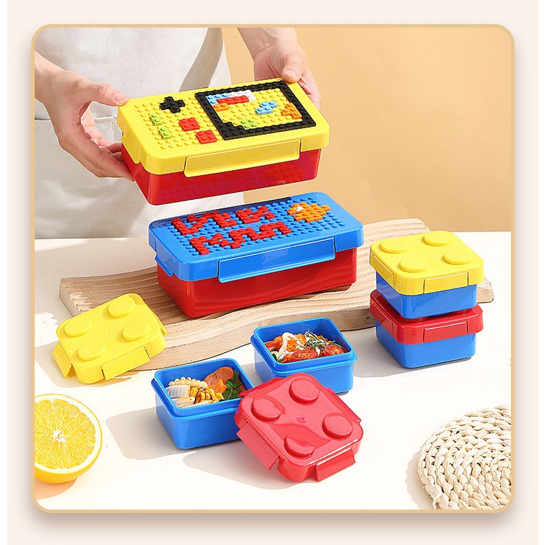 Jual TEMPAT BEKAL LEGO SET LUNCHBOX ANAK | BENTO BOX BUILDING BLOCK ...