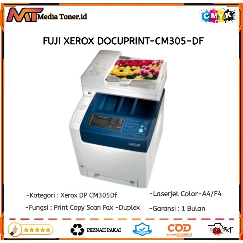 Jual Fuji Xerox DocuPrint CM305DF Multifunchtion Print Copy Fax Auto ...