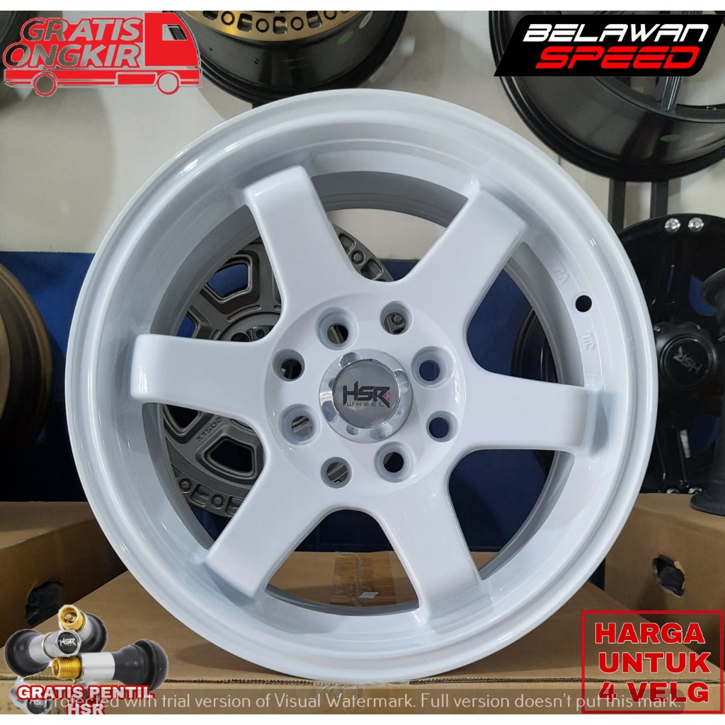 Jual PELEK MOBIL RACING VELG MODIFIKASI HSR TOKYO RING 14 R14 HSR TOKYO PCD 4X100/114,3 UNTUK ...