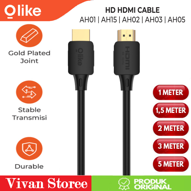 Jual OLIKE Kabel HDMI High Definition No Delay Media 4K Ultra HD HDMI ...