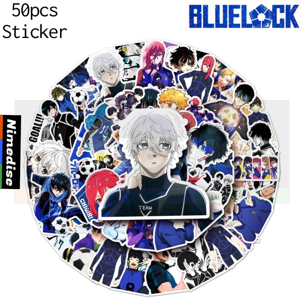 Jual Stiker Anime Blue Lock 50Pcs / Vinyl Anti Air Waterproof / Sticker ...