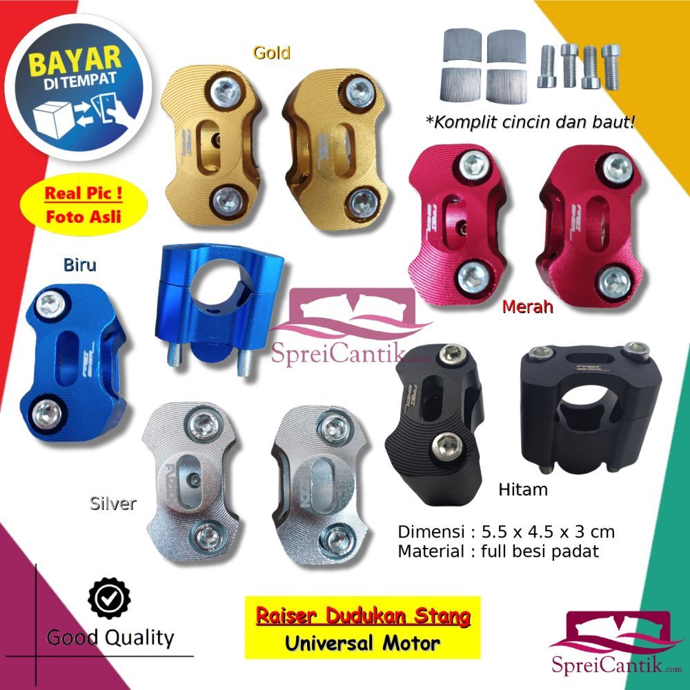 Jual Peninggi Stang Raiser Stang Motor CNC | Shopee Indonesia