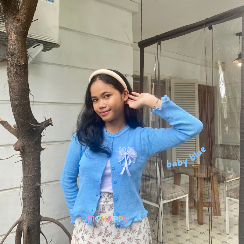 Jual Ribbon Cardi | Cardi Pita | Cardigan Korea Lucu | Cardigan Rajut ...