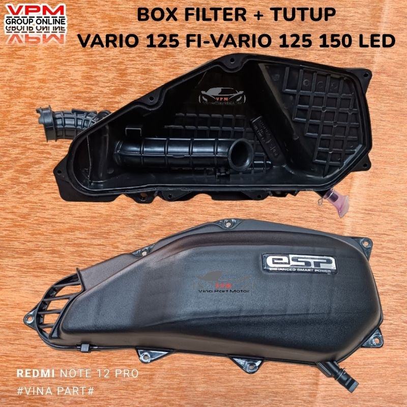 Jual box filter rumah saringan udara dan tutup vario 125 fi vario 125 ...