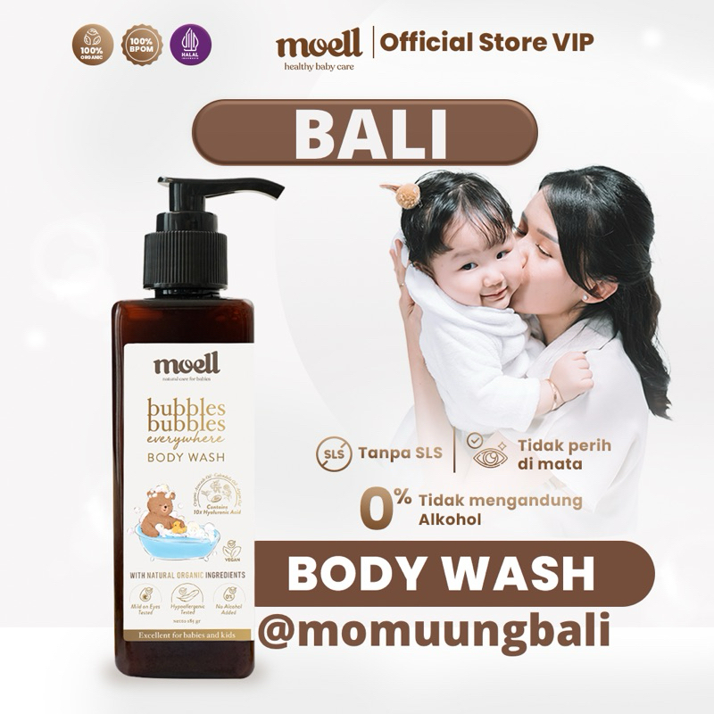 Jual Moell Bali Bubbles Bubbles Everywhere Body Wash 185gr/ Sabun bayi ...