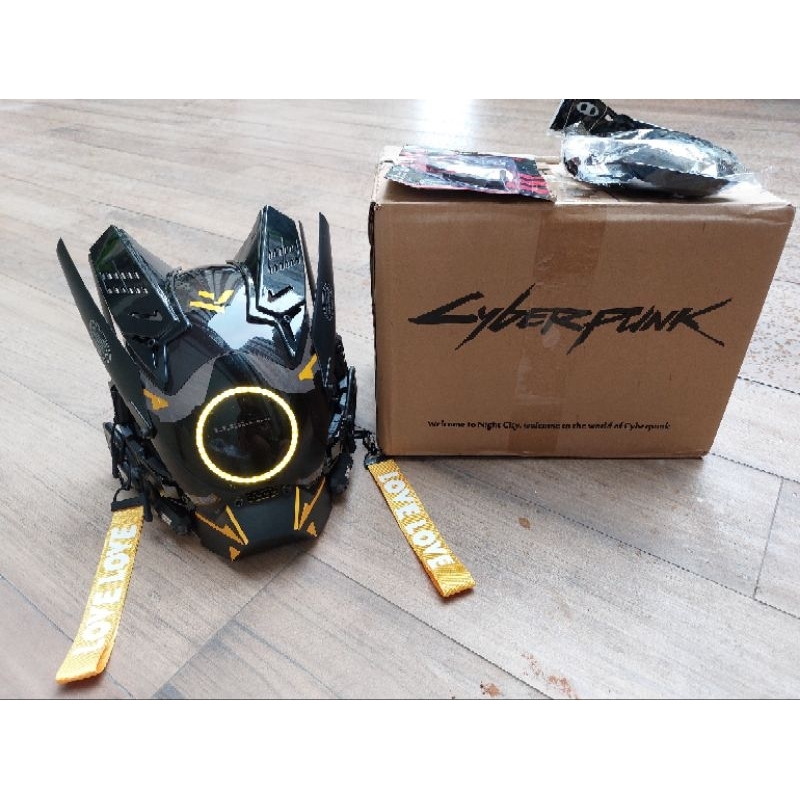 Jual Cyberpunk Mask V6 Cosplay LED High Quality Cyberpunk Helmet / helm ...