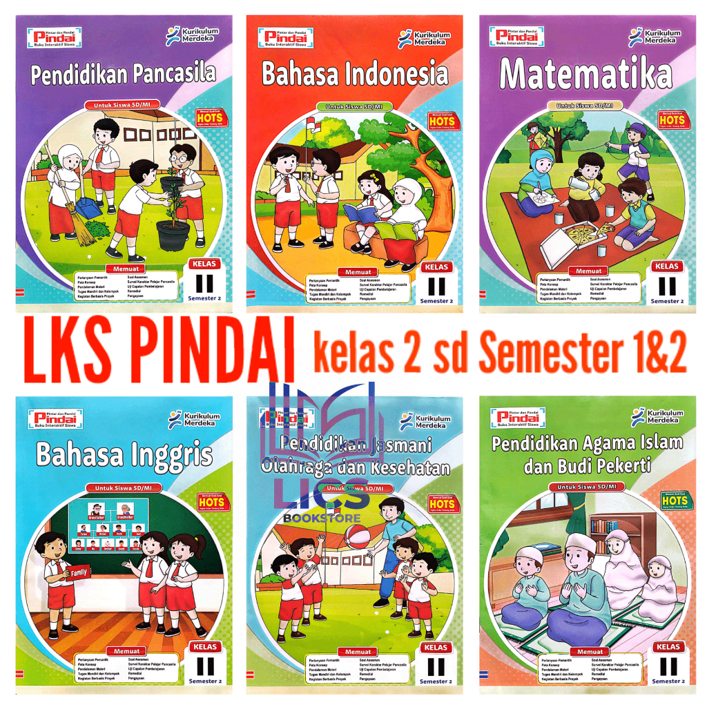Jual Buku Lks Pindai Sd Kelas 2 Semester 1 dan 2 Kurikulum Merdeka Cv ...