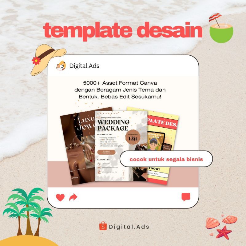 Jual Desain Template Canva (Tinggal Pakai) | Shopee Indonesia