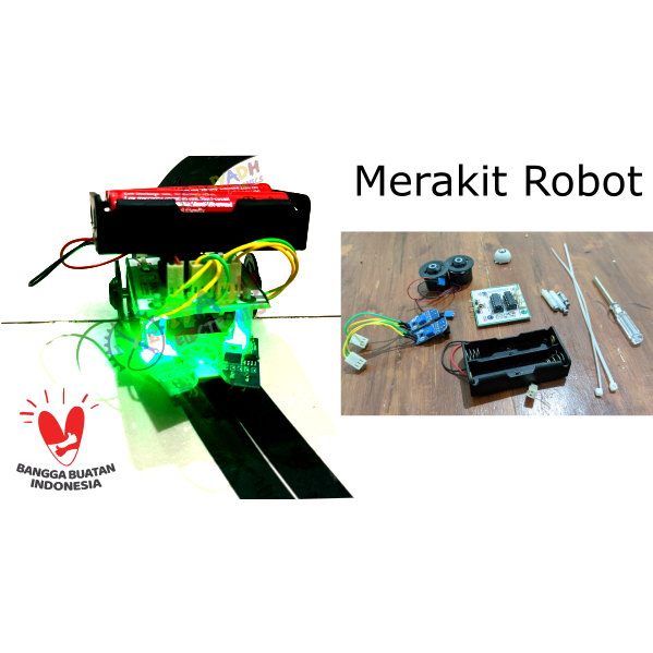 Jual Kit Robot Line follower non Mikrokontroler 2 sensor | Shopee Indonesia