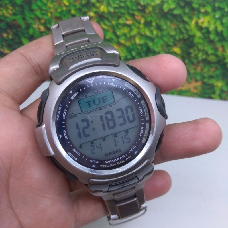 Jual Jam tangan pria Casio ProTrek PRG 50 Triple sensor | Shopee Indonesia