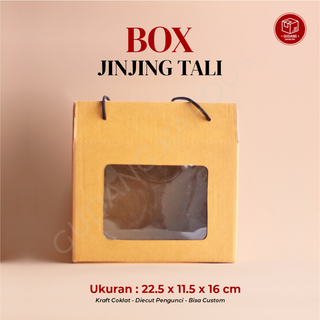 Jual Box Jinjing Tali ( 22,5 x 11,5 x 16 cm) Jinjing Tali/Karton/Box ...