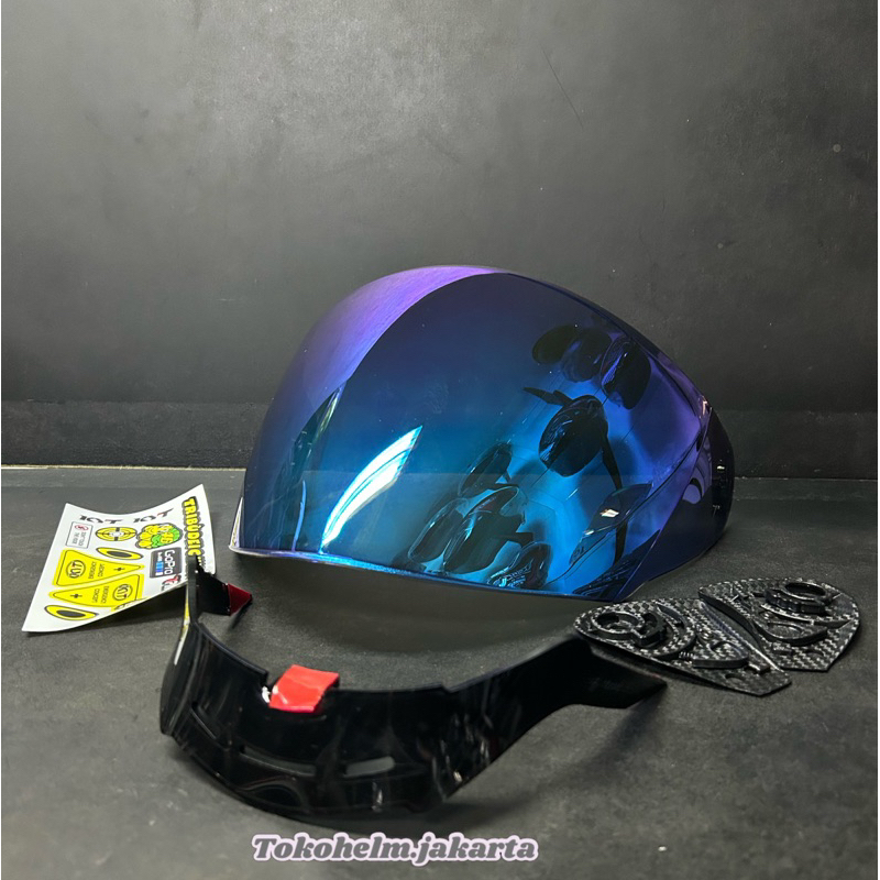 Jual Kaca Helm KYT Galaxi Visor open venom FLAT kyt Galaxi (visor ...