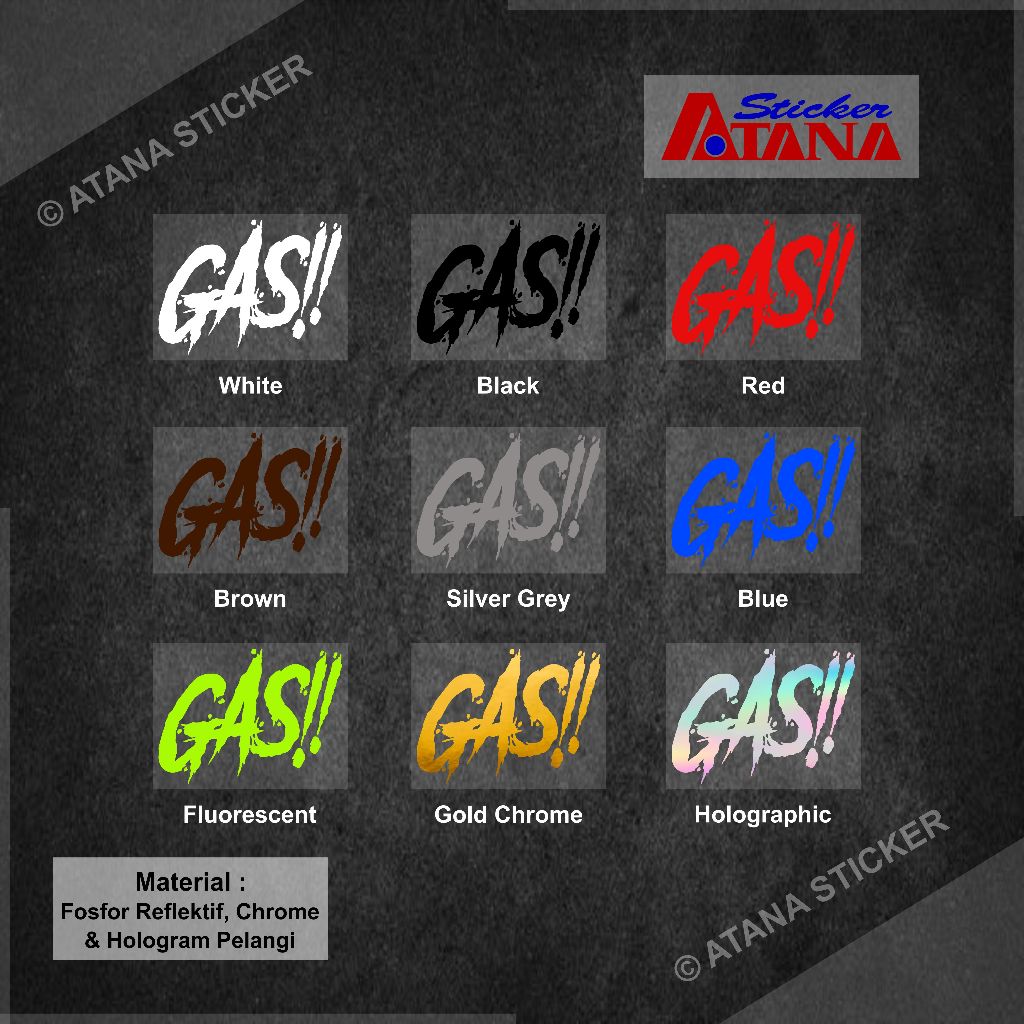 Jual Stiker Cutting Gas !! Gas!! Gass Gaspol Viral Mark Tanda Cipratan ...